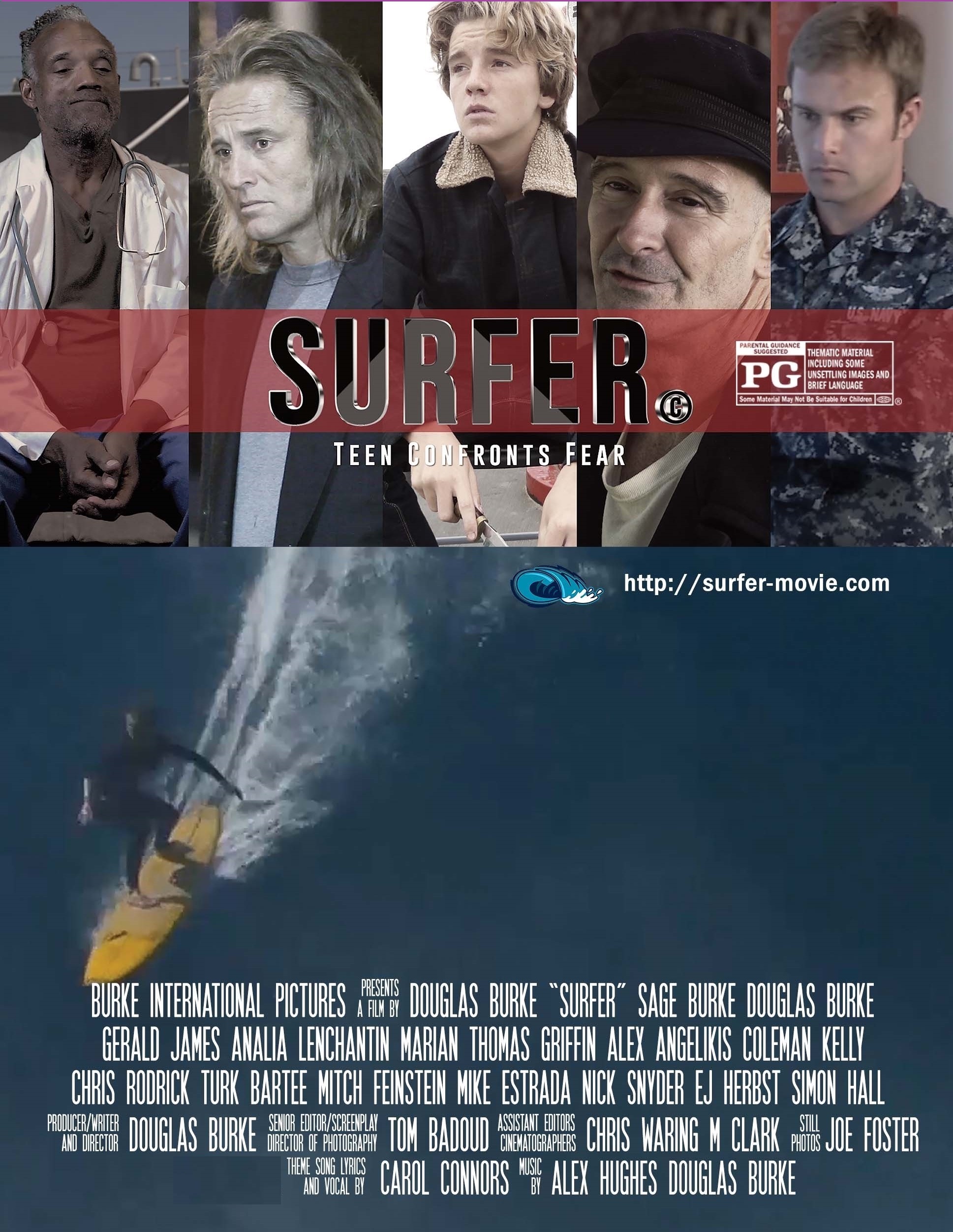 DOUGLAS BURKE DISCUSSES SURFER: TEEN CONFRONTS FEAR - The Movie Elite
